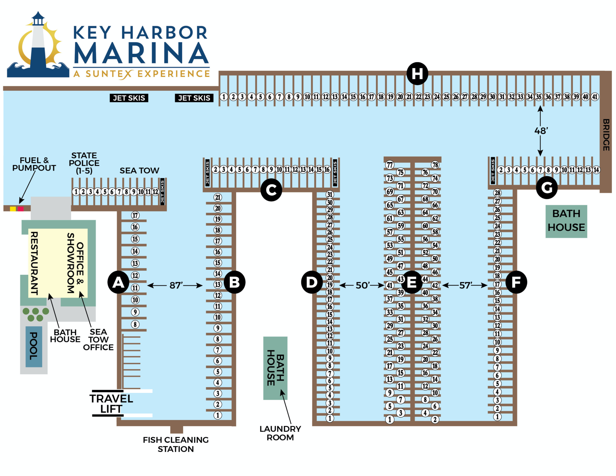 Boat Slips, Boat Docks, Wet Slips in NJ | Key Harbor Marina